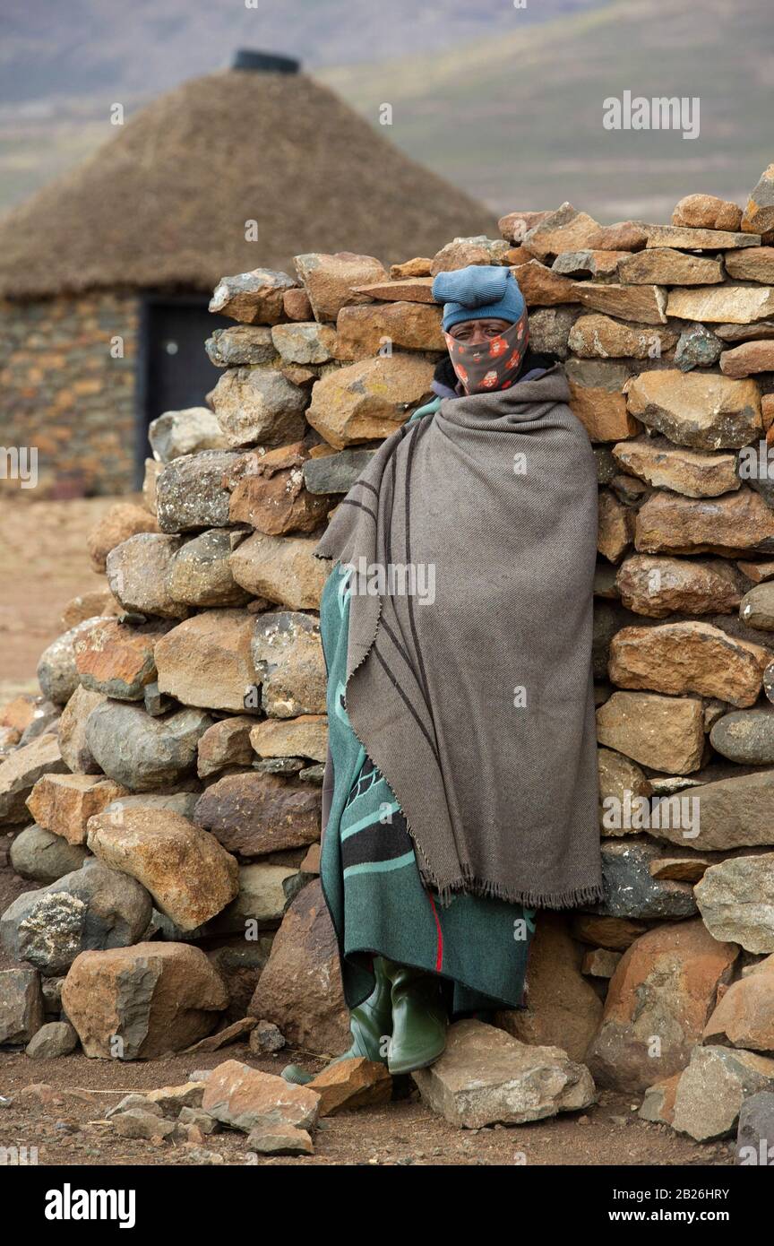 Basotho Lesotho Basotho Village High Resolution Stock Photography and ...