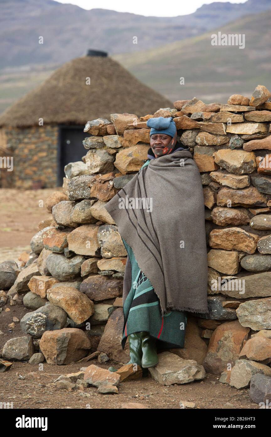 Basotho Lesotho Basotho Village High Resolution Stock Photography and ...