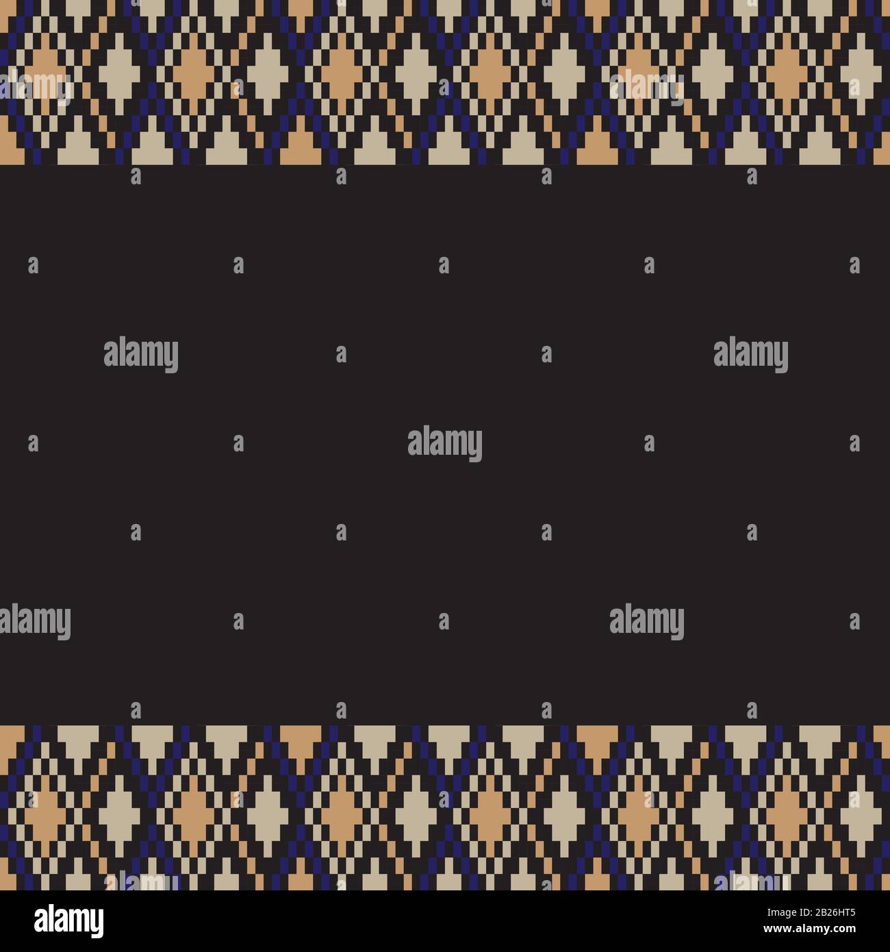 Argyle Geometric Border Template - This is an argyle border template ...