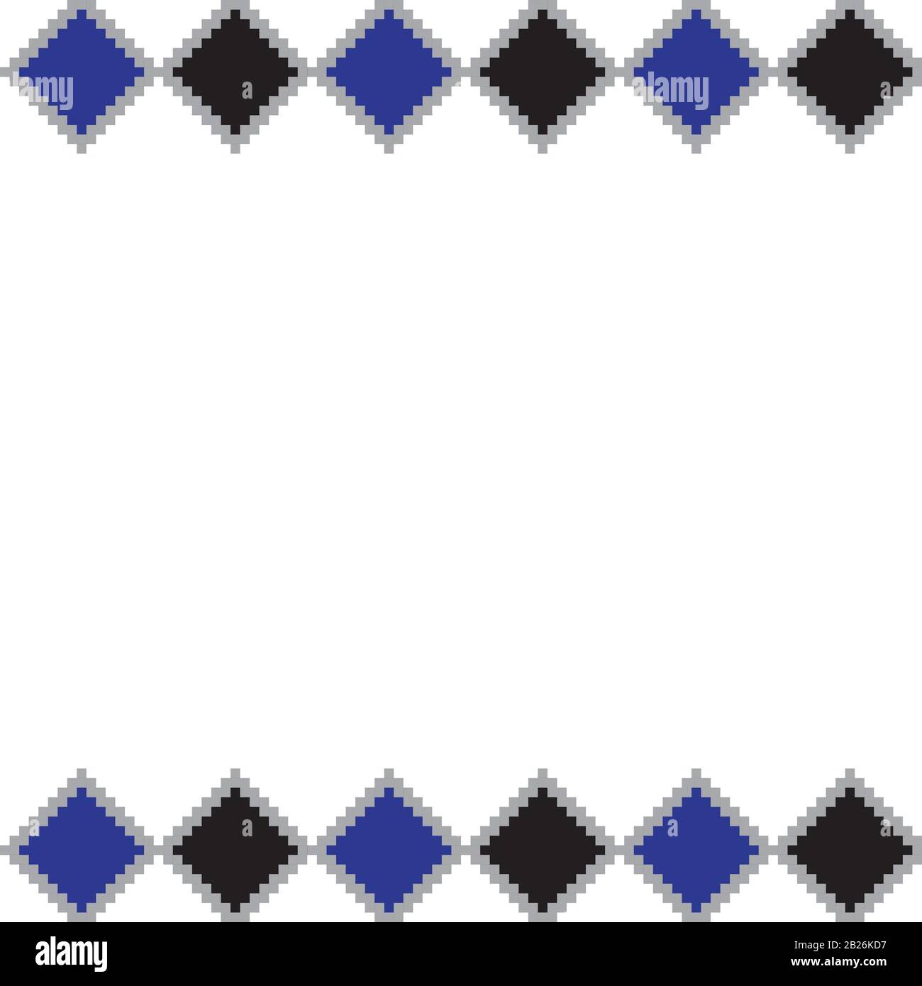 Argyle Geometric Border Template - This is an argyle border template ...