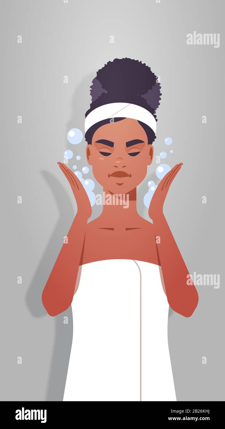 Girl Washing Face Clip Art