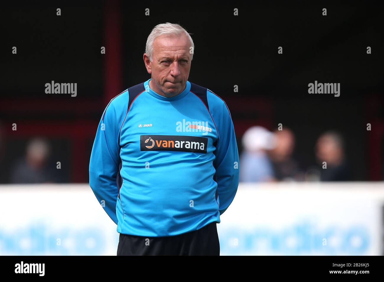 Hartlepool United manager Matthew Bates during Dagenham & Redbridge vs ...