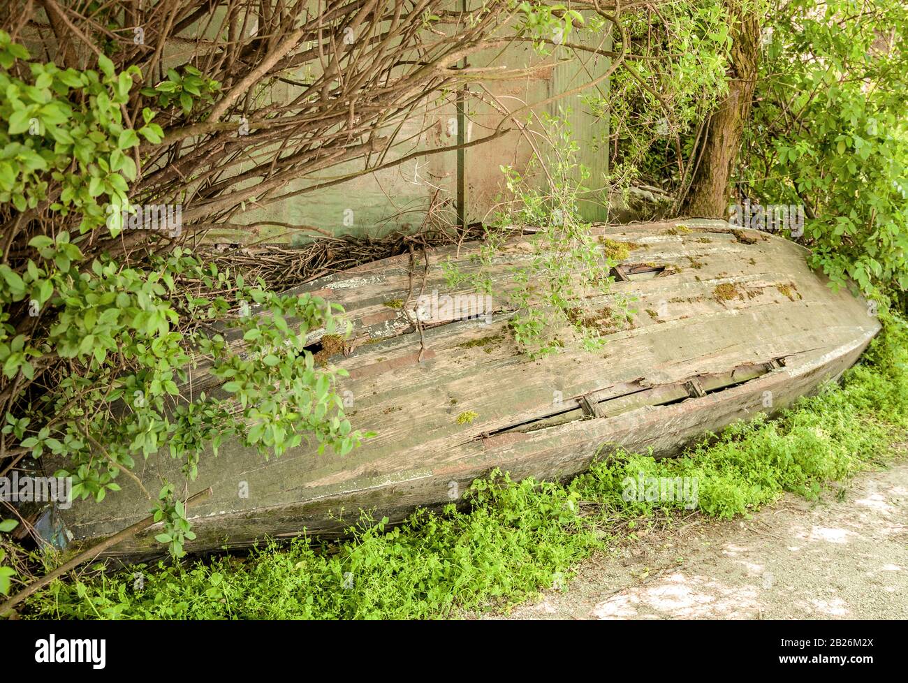 Old,rusty and abandoned river boat on Danube side Stock Photo - Alamy