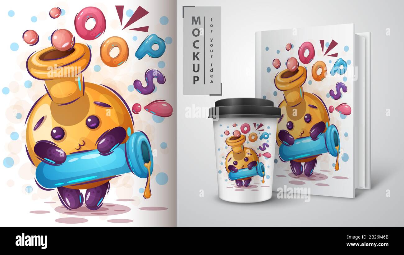 Cute tube poster and merchandising Stock Vector Image & Art - Alamy