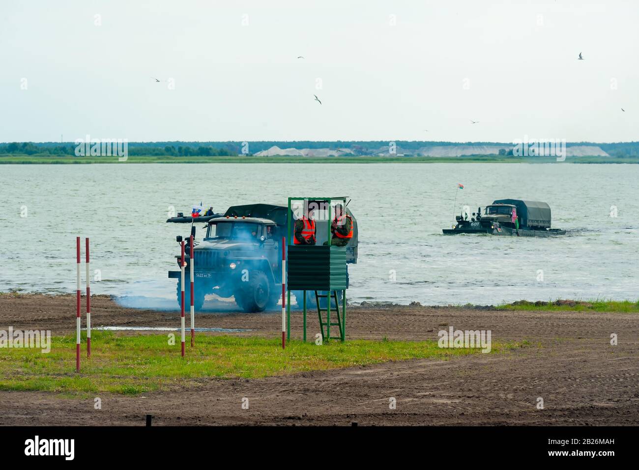 Transportation across a water obstacle Stock Photo - Alamy