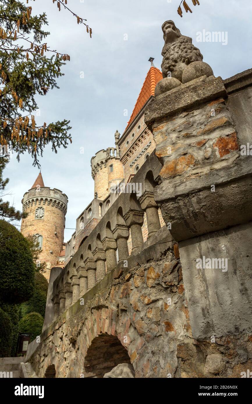 Bory Castle in Szekesfehervar, Hungary. Former home of the sculptor and ...