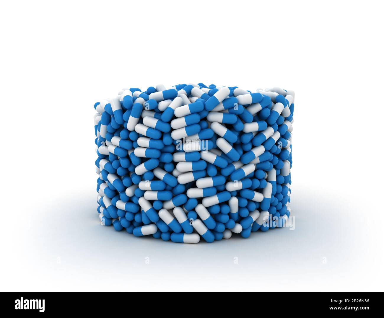 Blue and white capsule Cut Out Stock Images & Pictures - Alamy