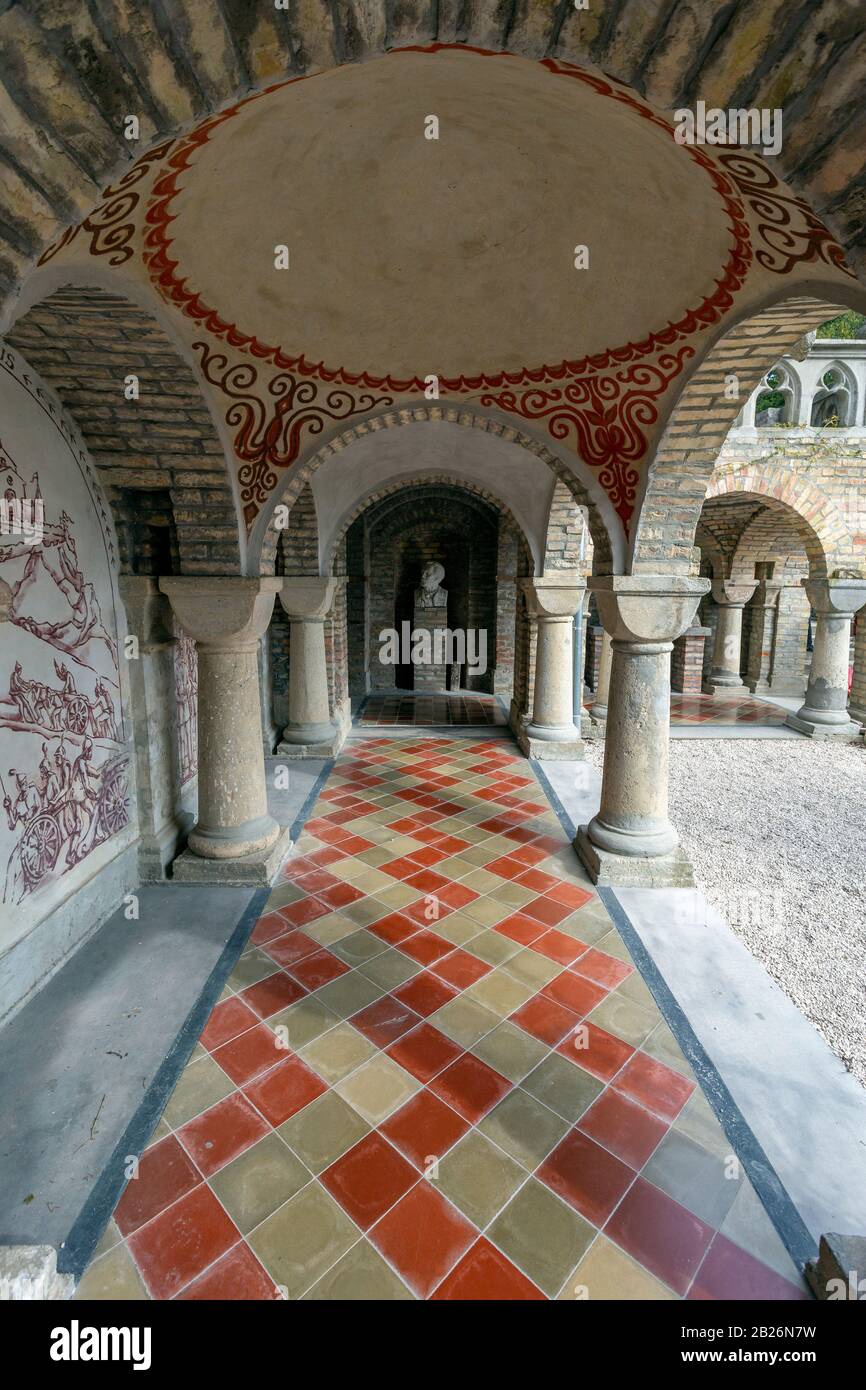 Bory Castle in Szekesfehervar, Hungary. Former home of the sculptor and ...