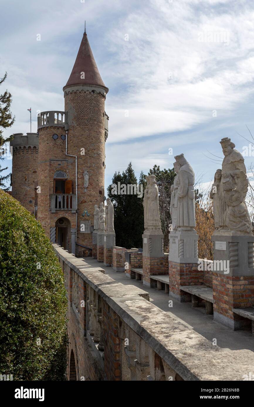 Bory Castle in Szekesfehervar, Hungary. Former home of the sculptor and ...