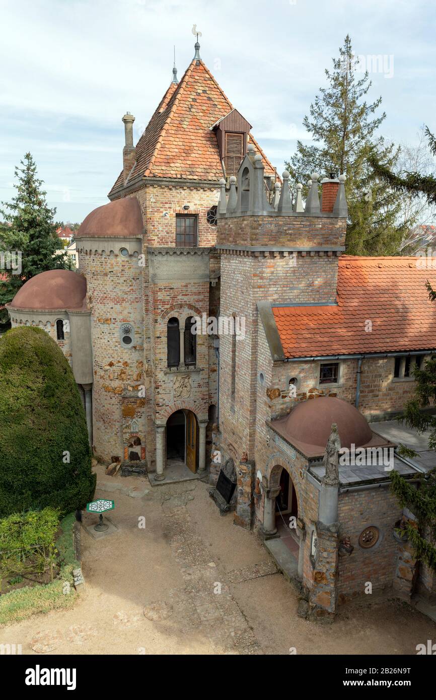 Bory Castle in Szekesfehervar, Hungary. Former home of the sculptor and ...