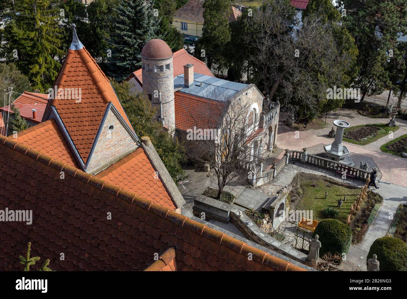 Bory Castle in Szekesfehervar, Hungary. Former home of the sculptor and ...