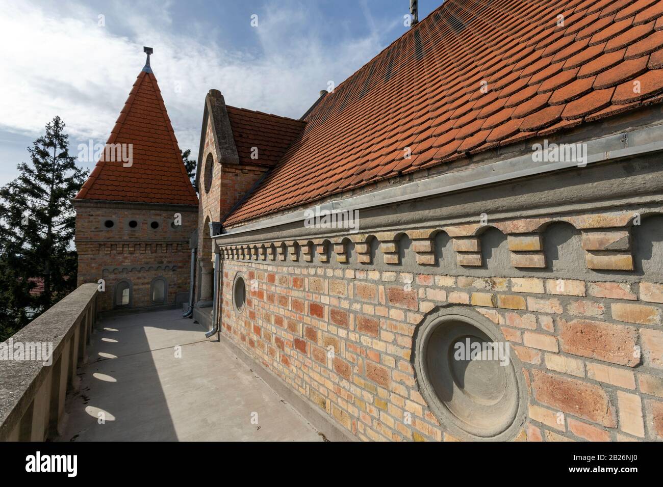 Bory Castle in Szekesfehervar, Hungary. Former home of the sculptor and ...