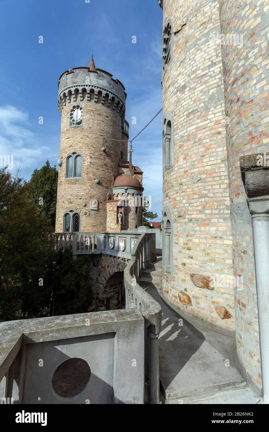 Bory Castle in Szekesfehervar, Hungary. Former home of the sculptor and ...