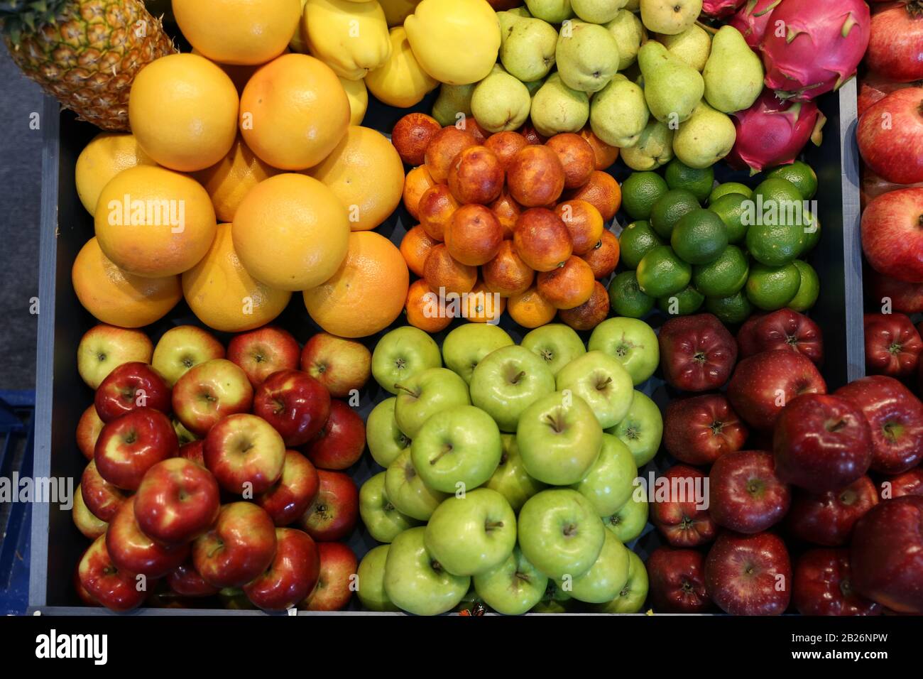 Top view of fruits texture close up as a background Stock Photo - Alamy