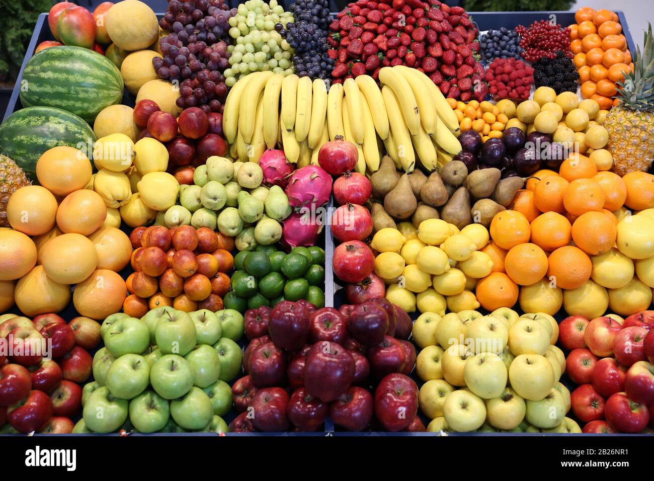 Top view of fruits texture close up as a background Stock Photo - Alamy