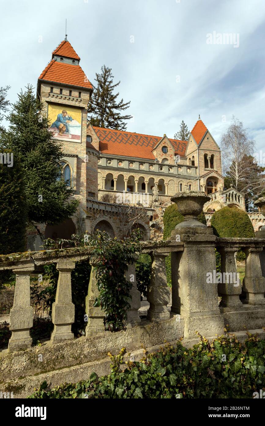 Bory Castle in Szekesfehervar, Hungary. Former home of the sculptor and ...