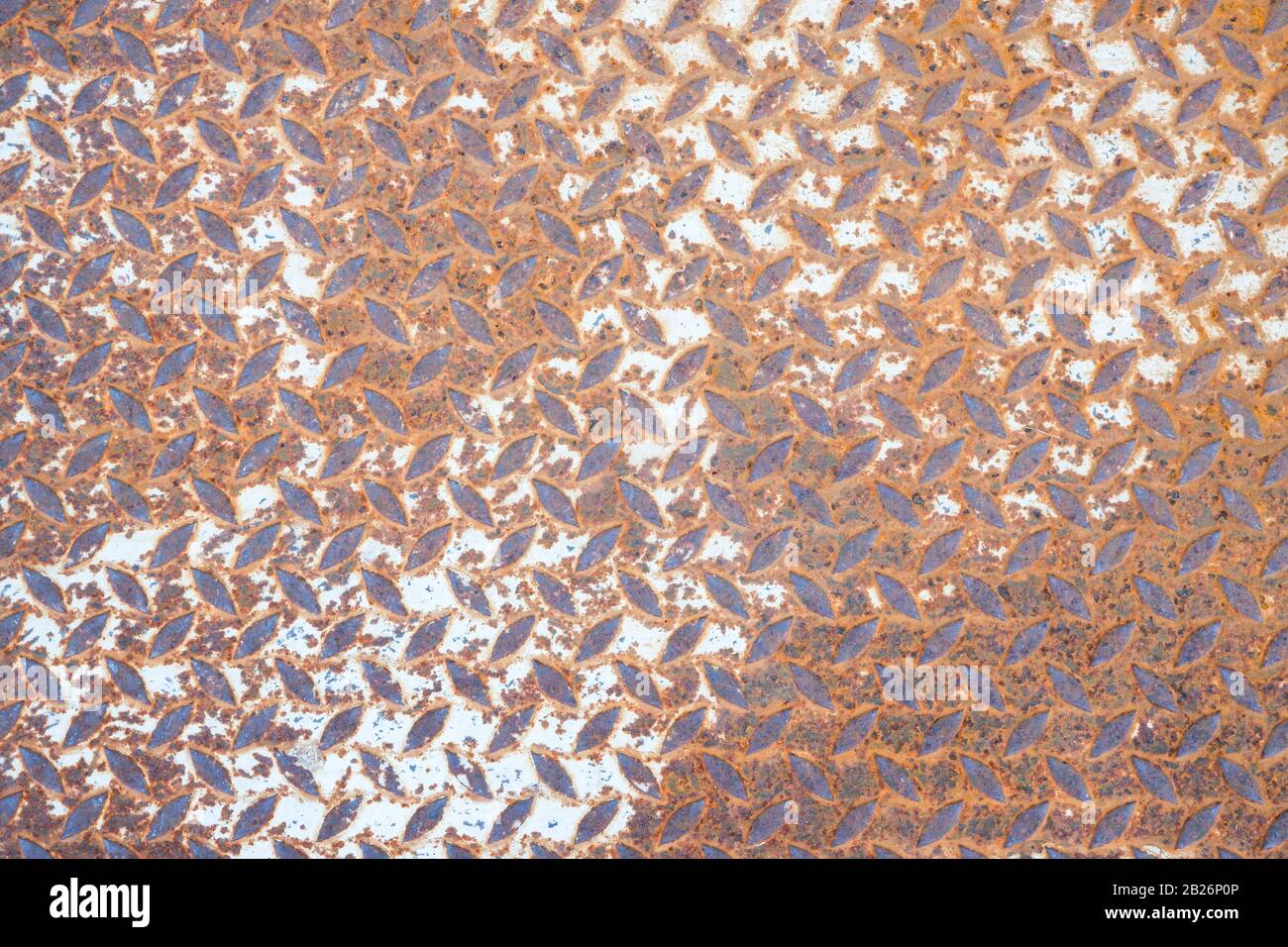 grunge rust diamond plate metal texture background Stock Photo - Alamy