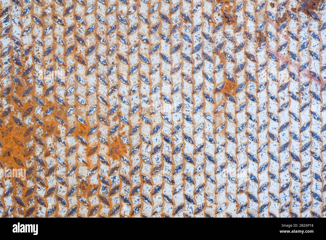 grunge rust diamond plate metal texture background Stock Photo - Alamy