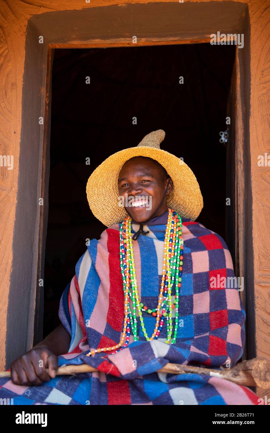 Basotho man, Malealea, Lesotho Stock Photo - Alamy