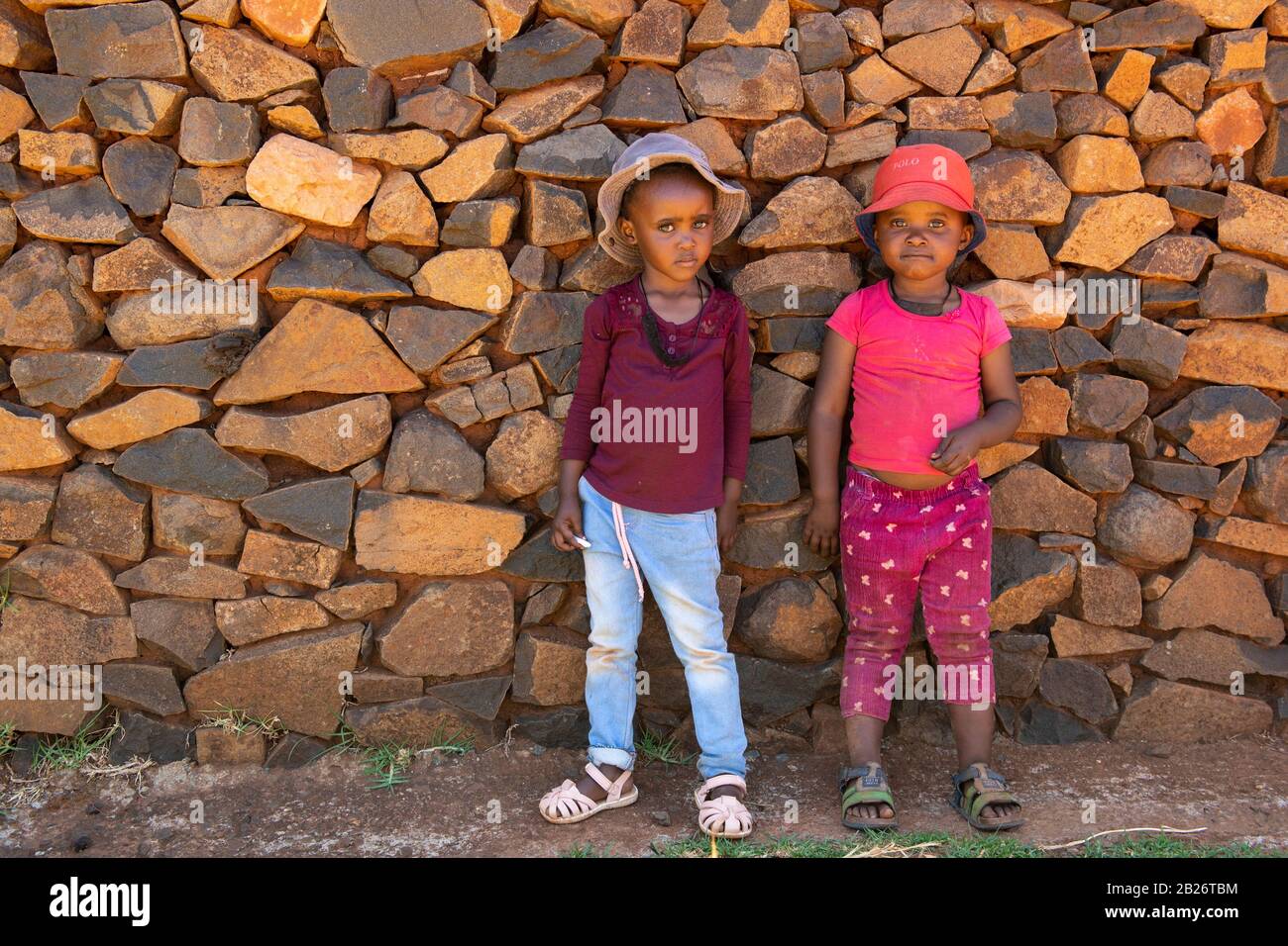Basotho children, Malealea, Lesotho Stock Photo - Alamy