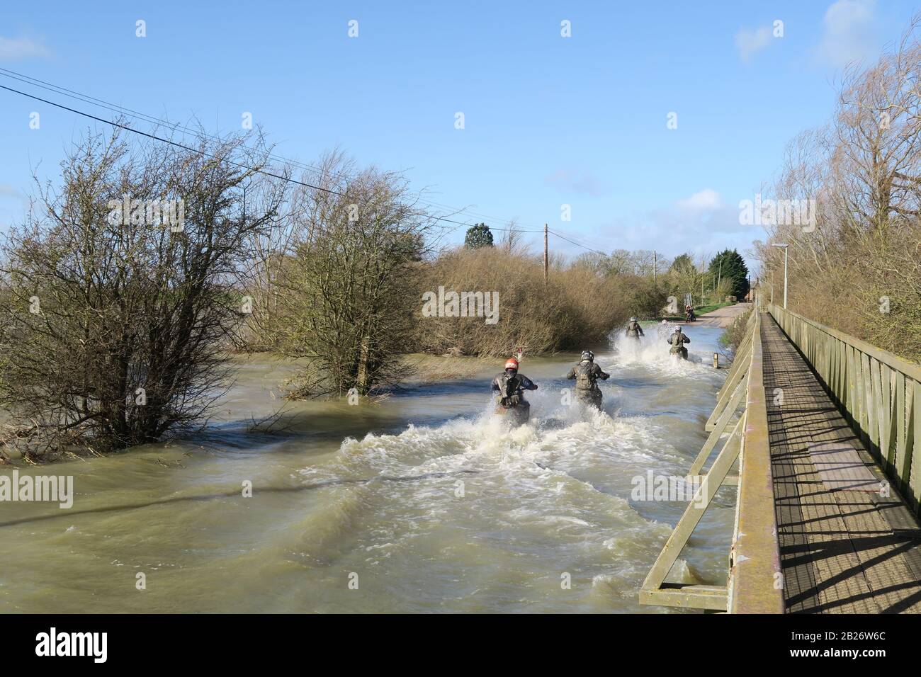 Road flooded at sutton gault hi-res stock photography and images - Alamy