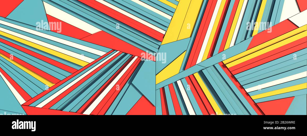 3d simple geometric abstract patterns Stock Photo - Alamy