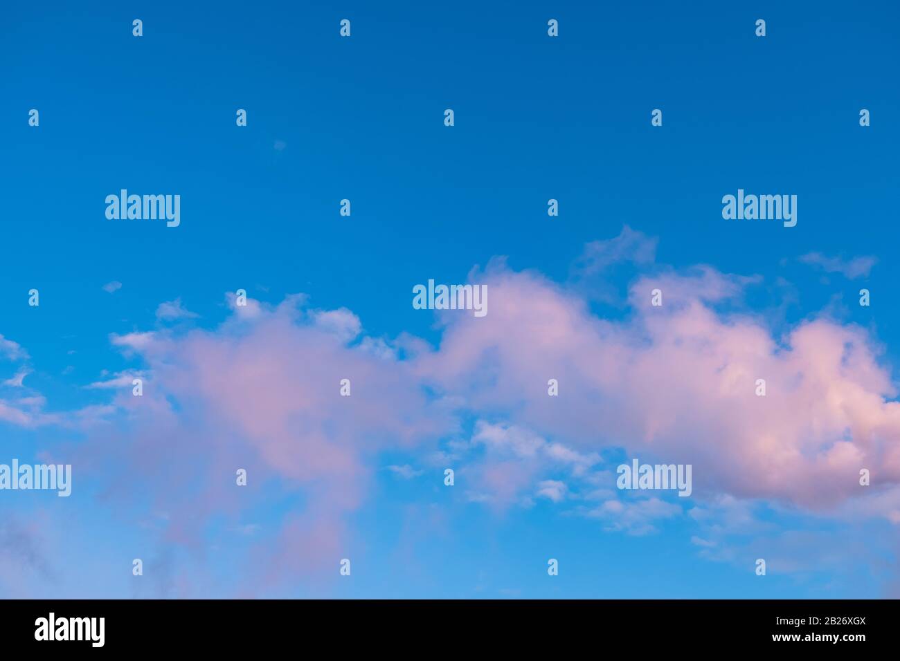Blue sky at sunset with pink clouds background nature Wallpaper ...