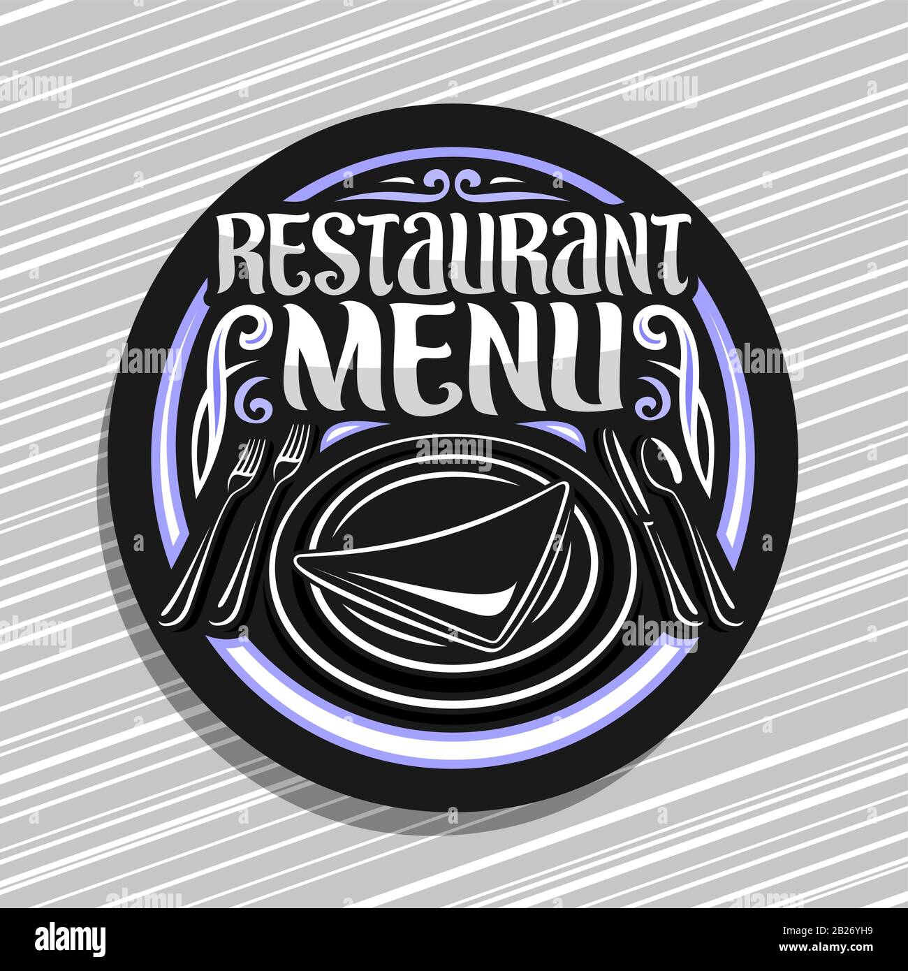 Table setting plate napkin Stock Vector Images - Alamy