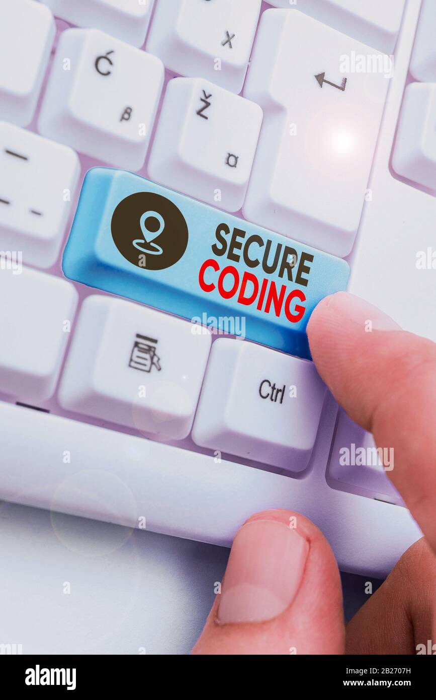 Handwriting text Secure Coding. Conceptual photo Applied to avoid the ... Handwriting text Secure Coding. Conceptual photo Applied to avoid the ...