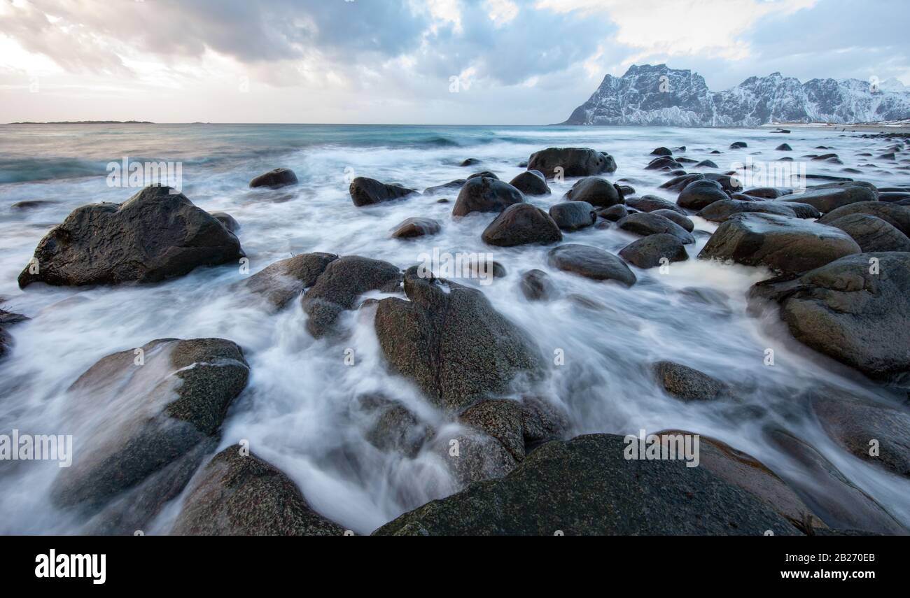 Traditional landscape of Norwegian nature stock photo Stock Photo - Alamy