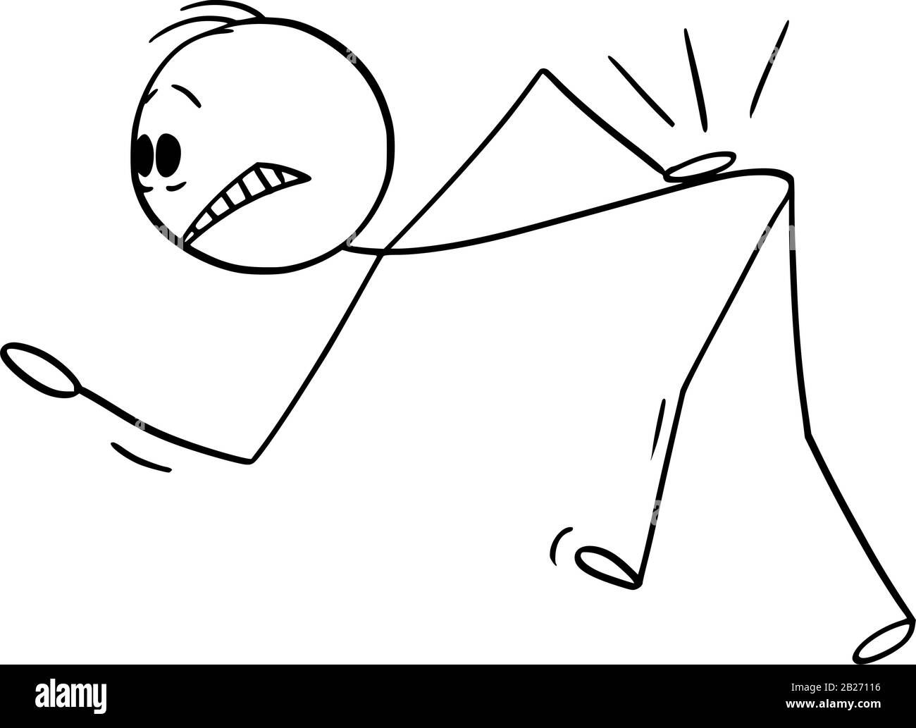 Man back pain funny Black and White Stock Photos & Images - Alamy