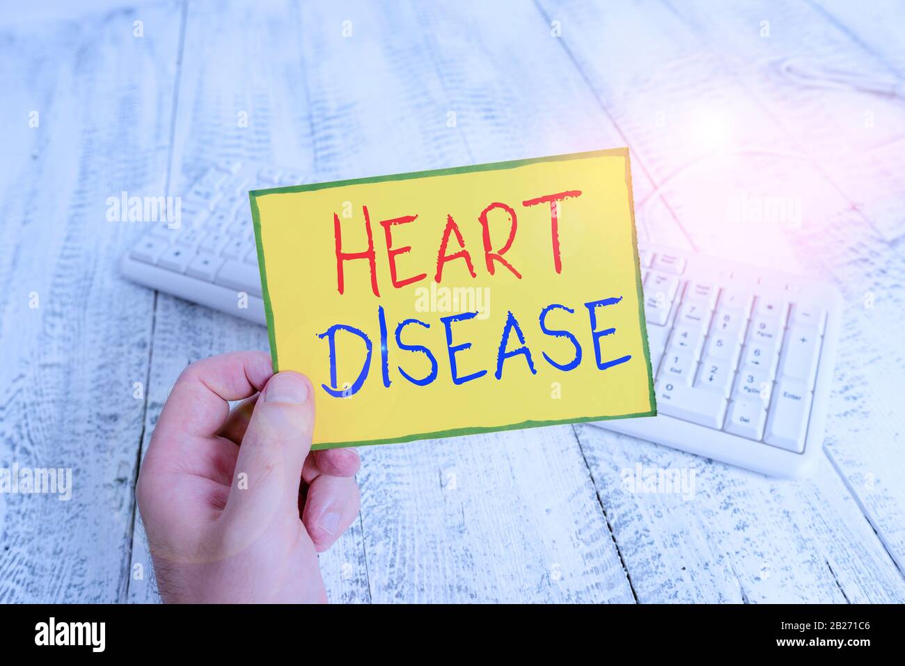 Handwriting text Heart Disease. Conceptual photo class of diseases that ...