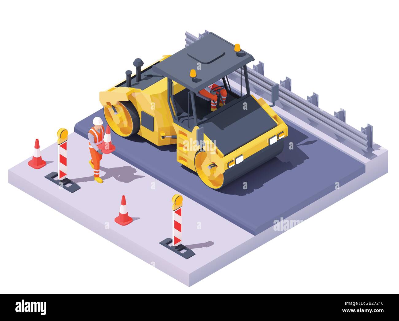 Construction vehicle maintenance Cut Out Stock Images & Pictures - Alamy