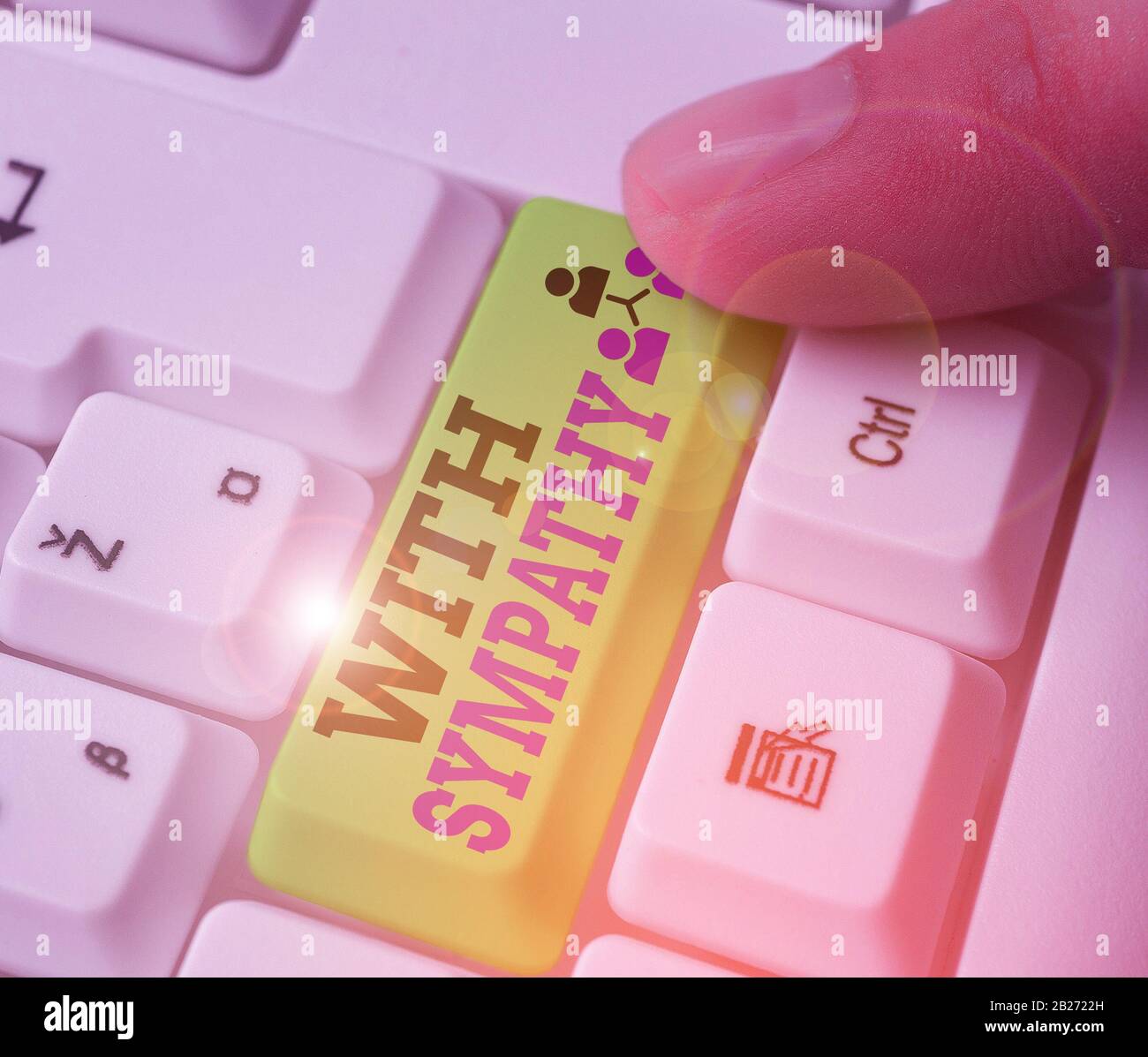 Handwriting text writing With Sympathy. Conceptual photo feelings of ...