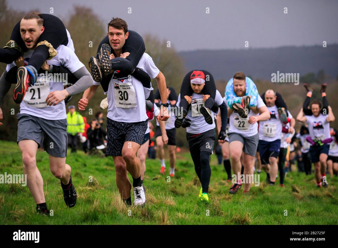 Michael orwin and Jennifer Carter from Chesterfield pictured leading ...