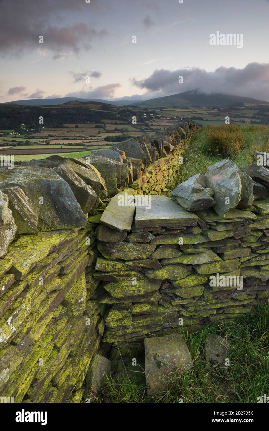 View from Maughold, a village near Ramsey on The Isle of Man, Irish Sea ...