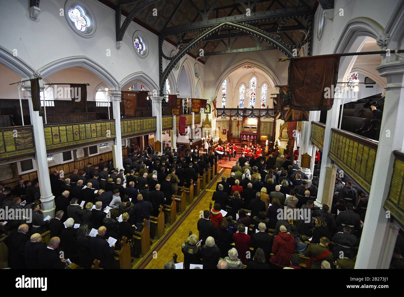 Soldiers from the 1st Battalion Welsh Guards celebrate St David's Day ...