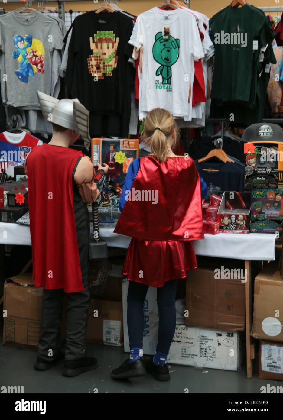 London, UK. 01 March 2020. the return of London Comic Con Spring - Feb ...