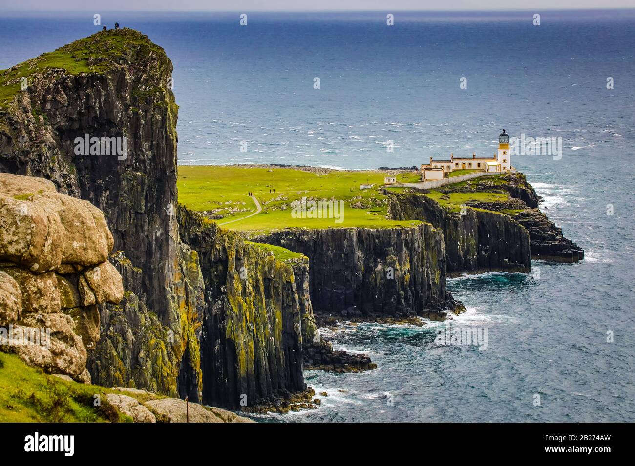 Neist Point Lighthouse on the Isle of Skye in Scotland Stock Photo - Alamy
