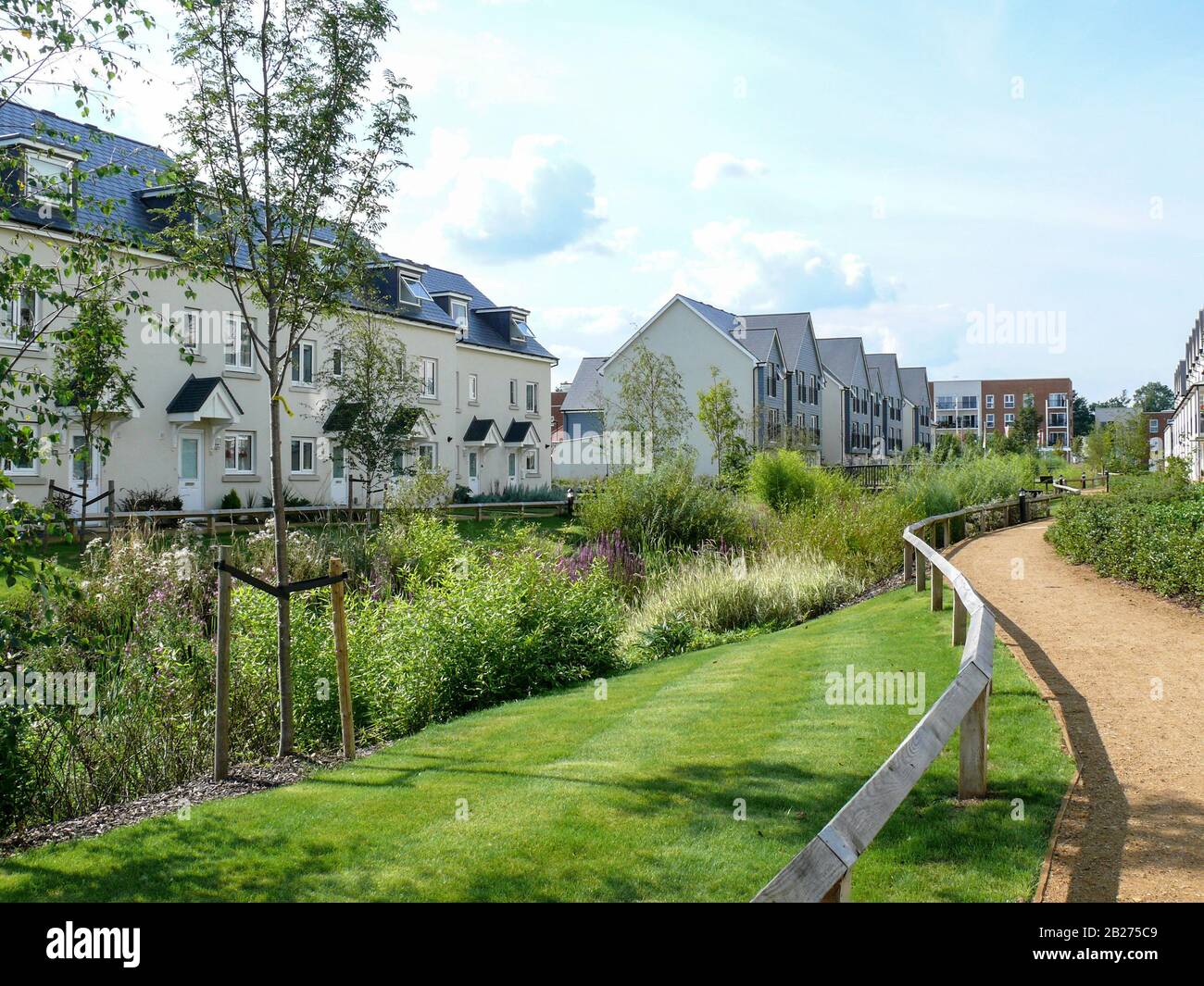 A view along the area known as the reedbeds on the Watercolour ...