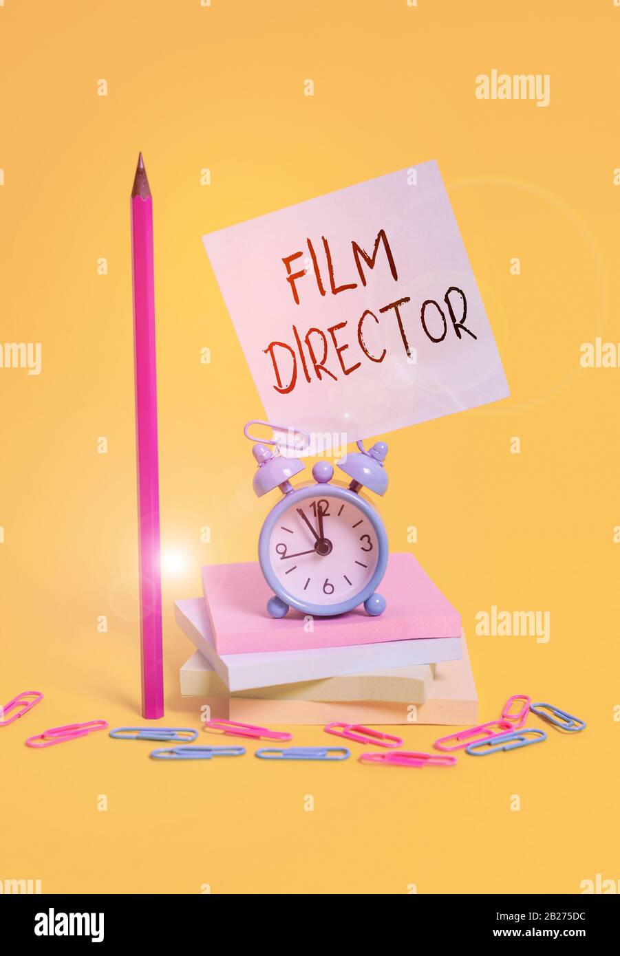 Writing note showing Film Director. Business concept for a ...