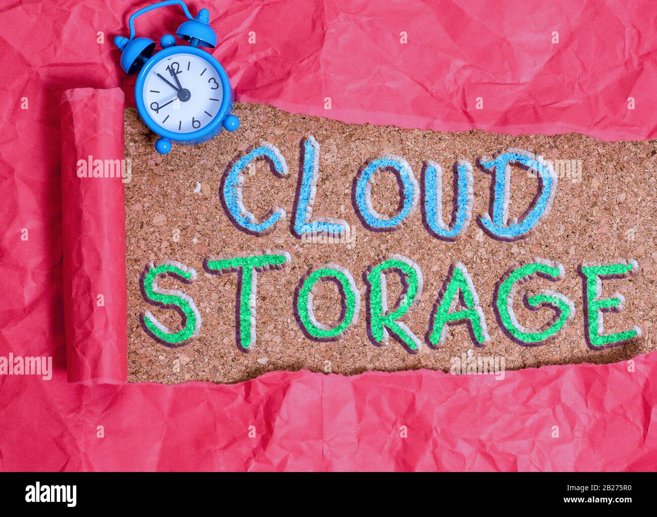 Text sign showing Cloud Storage. Business photo showcasing the digital ...