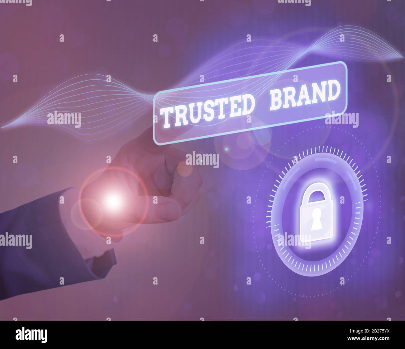 Text sign showing Trusted Brand. Business photo text Consumer believe ...