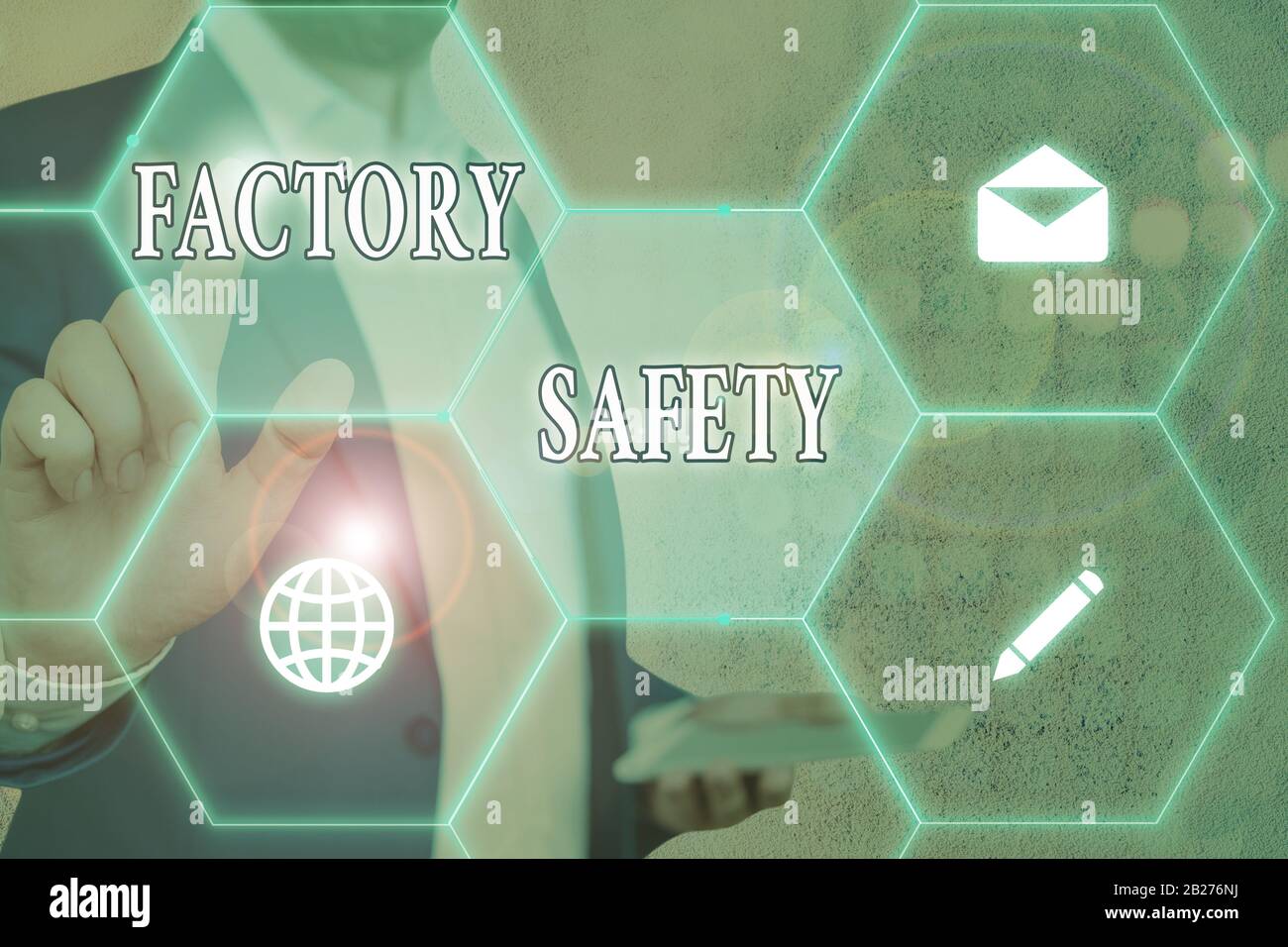 Conceptual hand writing showing Factory Safety. Concept meaning ...