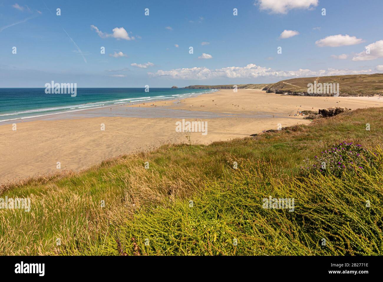 Perran Beach, Perranporth, north Cornwall, UK Stock Photo - Alamy