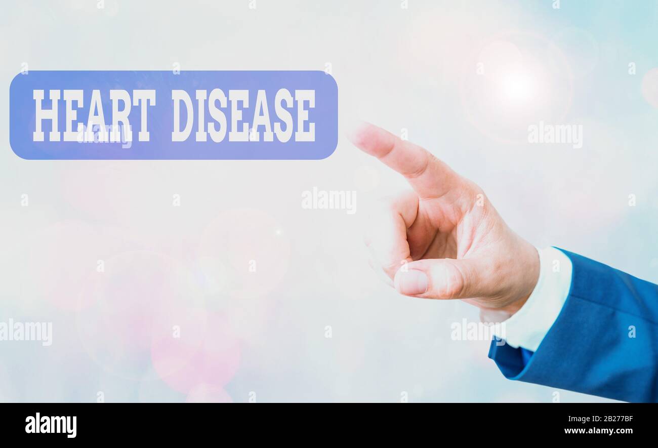 Handwriting text writing Heart Disease. Conceptual photo class of ...