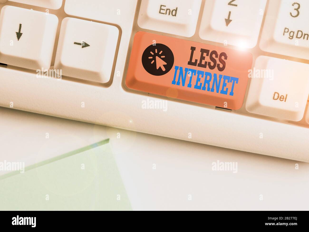 Conceptual hand writing showing Less Internet. Concept meaning Having ...