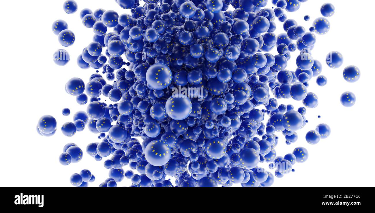 European infinite flag background, original 3d rendering Stock Photo ...