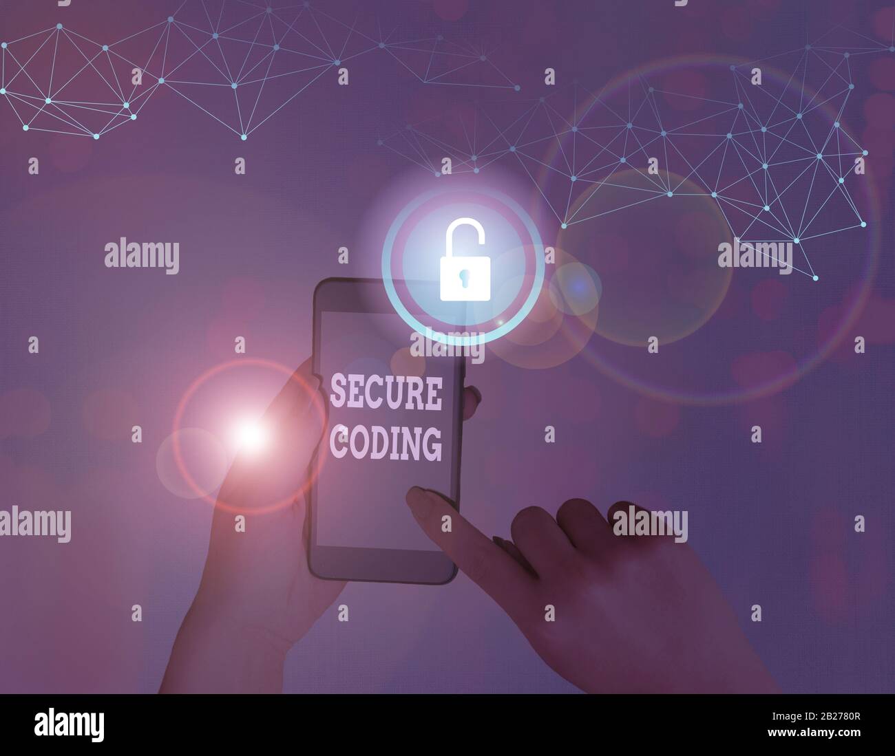 Text Sign Showing Secure Coding Business Photo Showcasing Applied To Avoid The Introduction Of