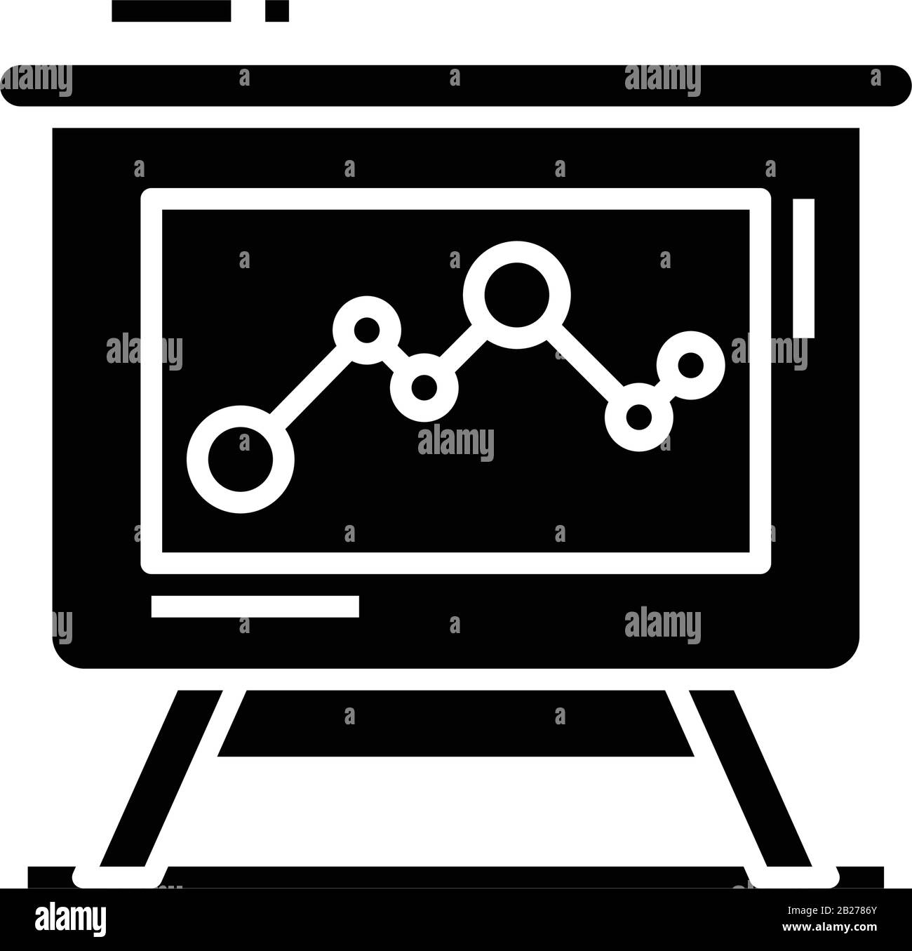 Graphic changing black icon, concept illustration, vector flat symbol ...